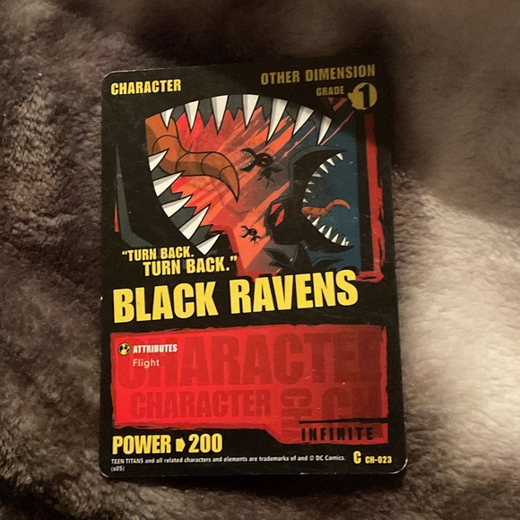 DC Comics | Other | Black Ravens Collectable Teen Titans Card Ch23 ...